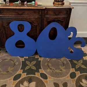 80s DECADE SIGN CUTOUT