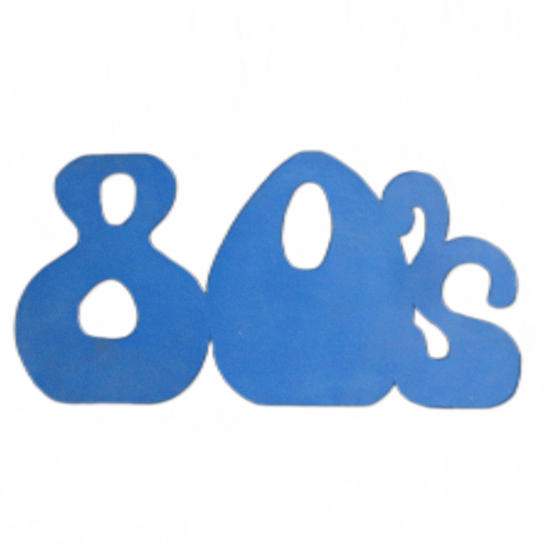 80s DECADE SIGN CUTOUT