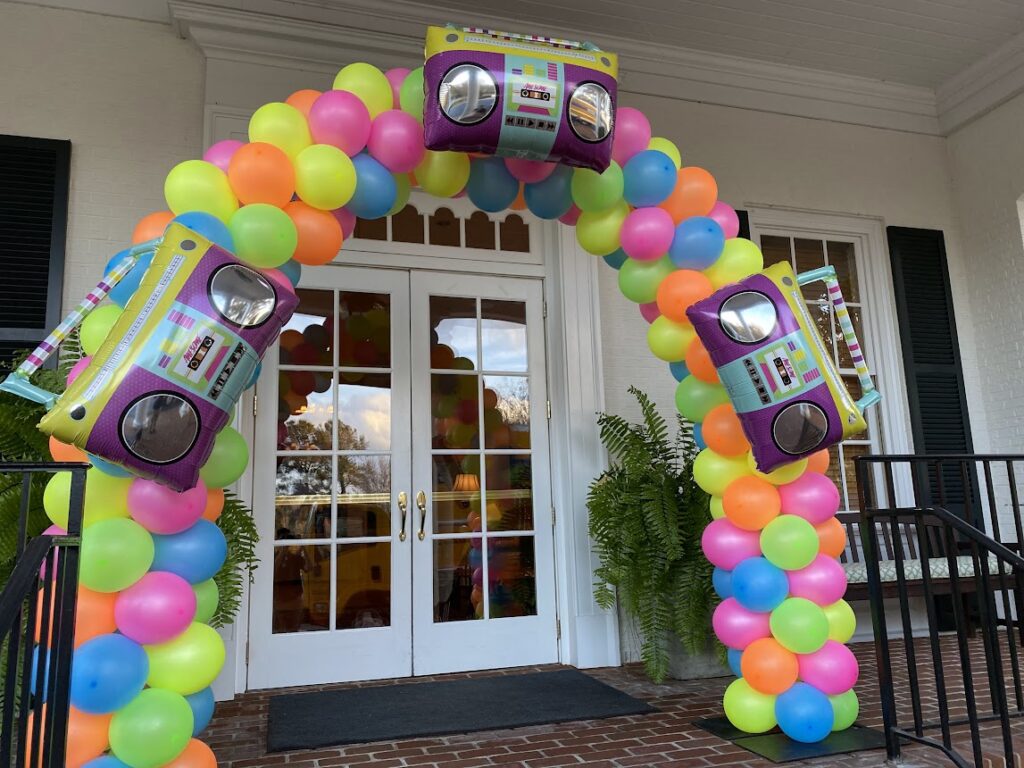 BALLOON ARCH 1980s 80s THEME