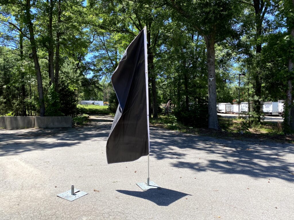 FESTIVAL VERTICAL FLAG – 3×8 ft BLACK