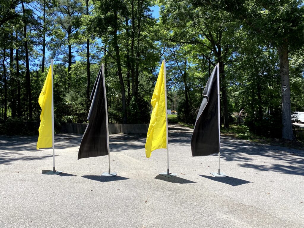 FESTIVAL VERTICAL FLAG – 3×8 ft YELLOW