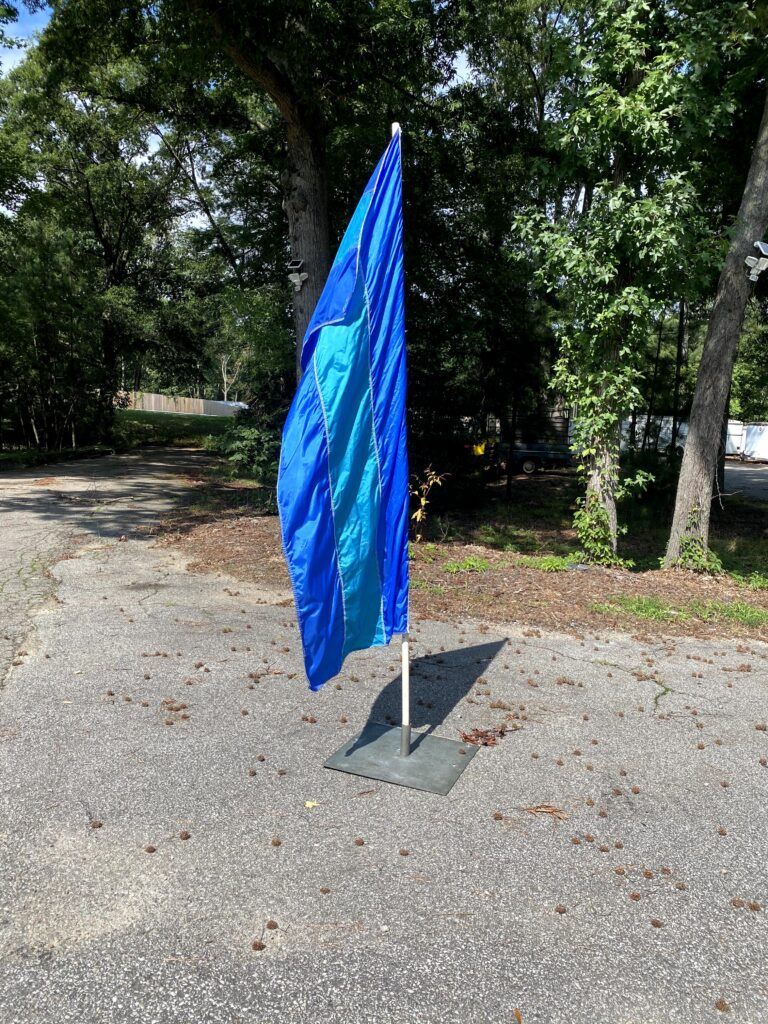 FESTIVAL VERTICAL FLAG – 3×8 ft BLUE