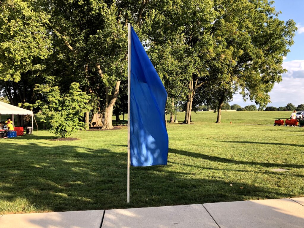 FESTIVAL VERTICAL FLAG – 3×8 ft BLUE