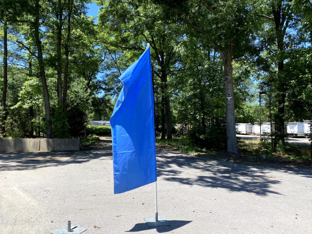 FESTIVAL VERTICAL FLAG – 3×8 ft BLUE