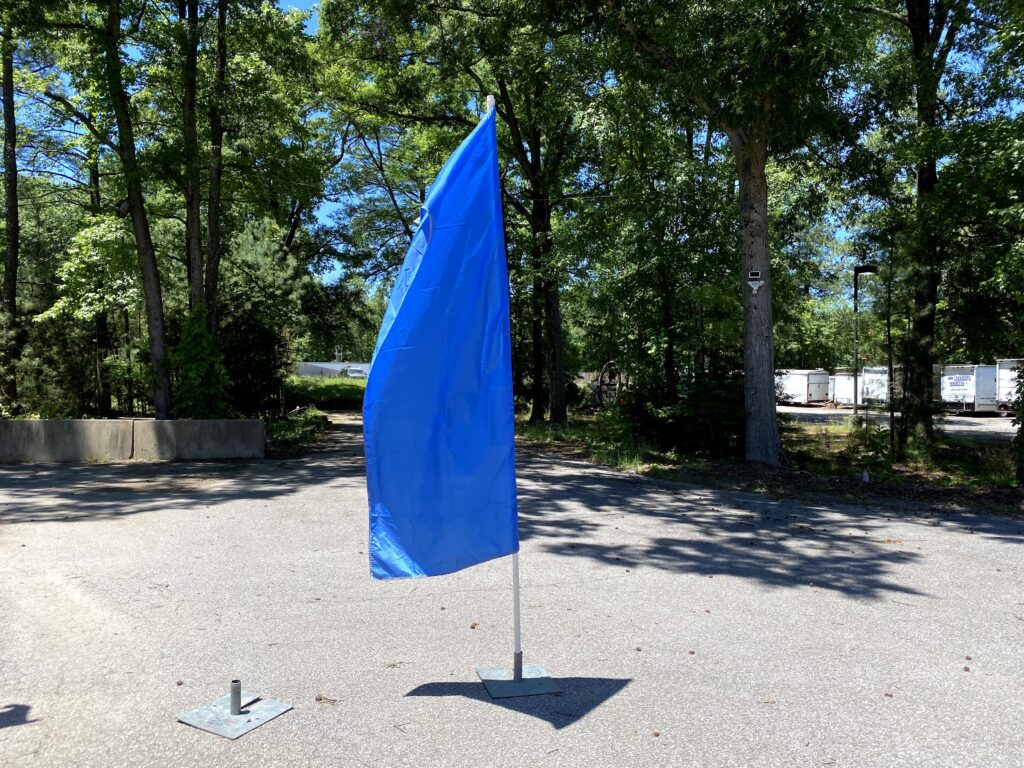 FESTIVAL VERTICAL FLAG – 3×8 ft BLUE