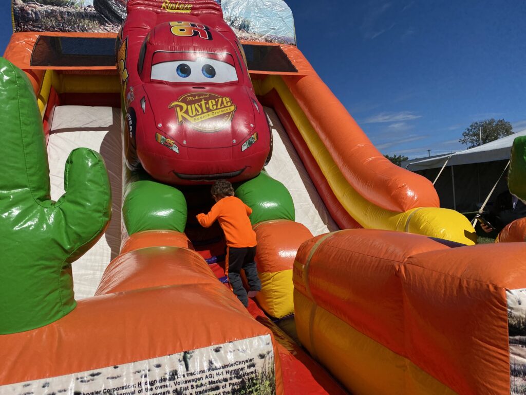 CARS MOVIE INFLATABLE SLIDE