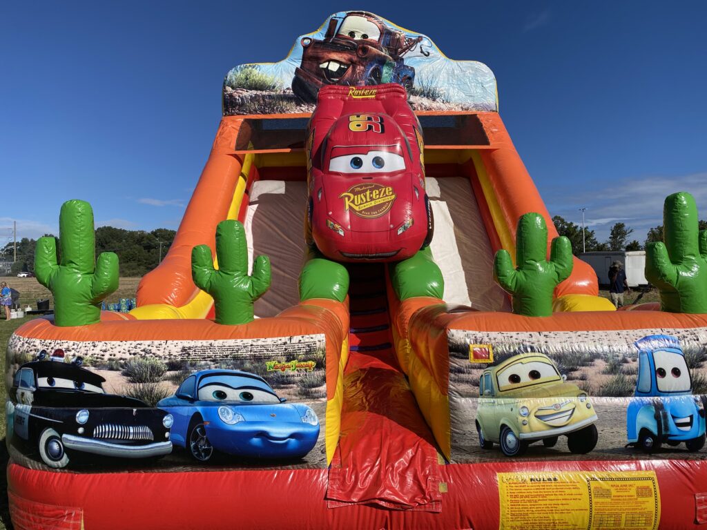 CARS MOVIE INFLATABLE SLIDE