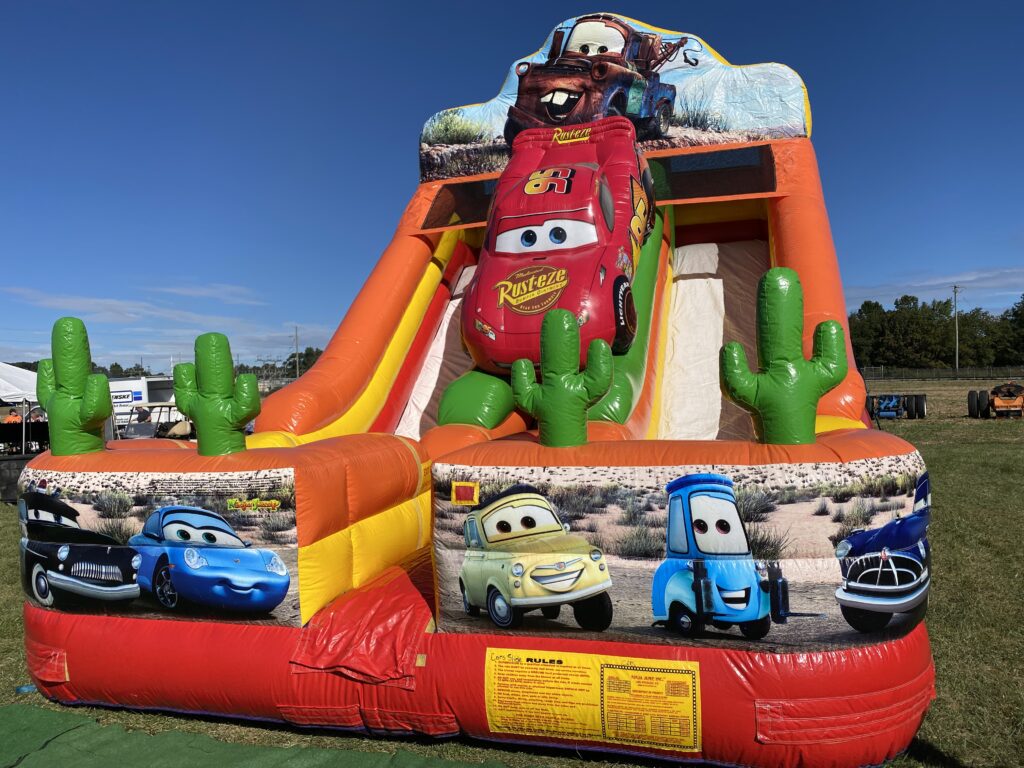CARS MOVIE INFLATABLE SLIDE