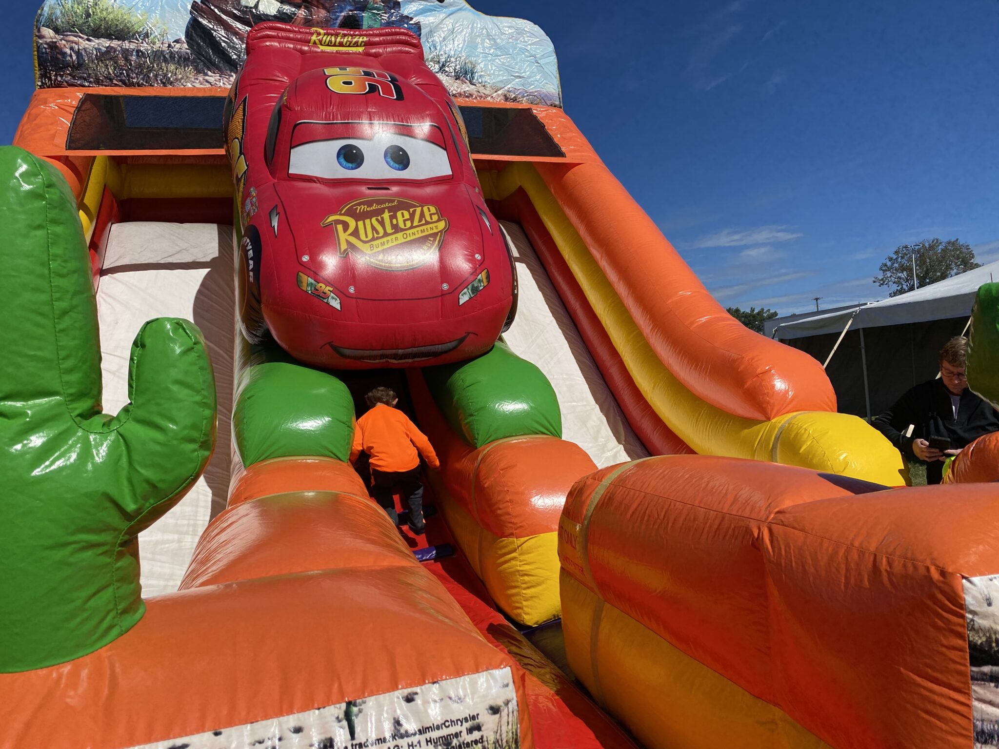 CARS MOVIE INFLATABLE SLIDE