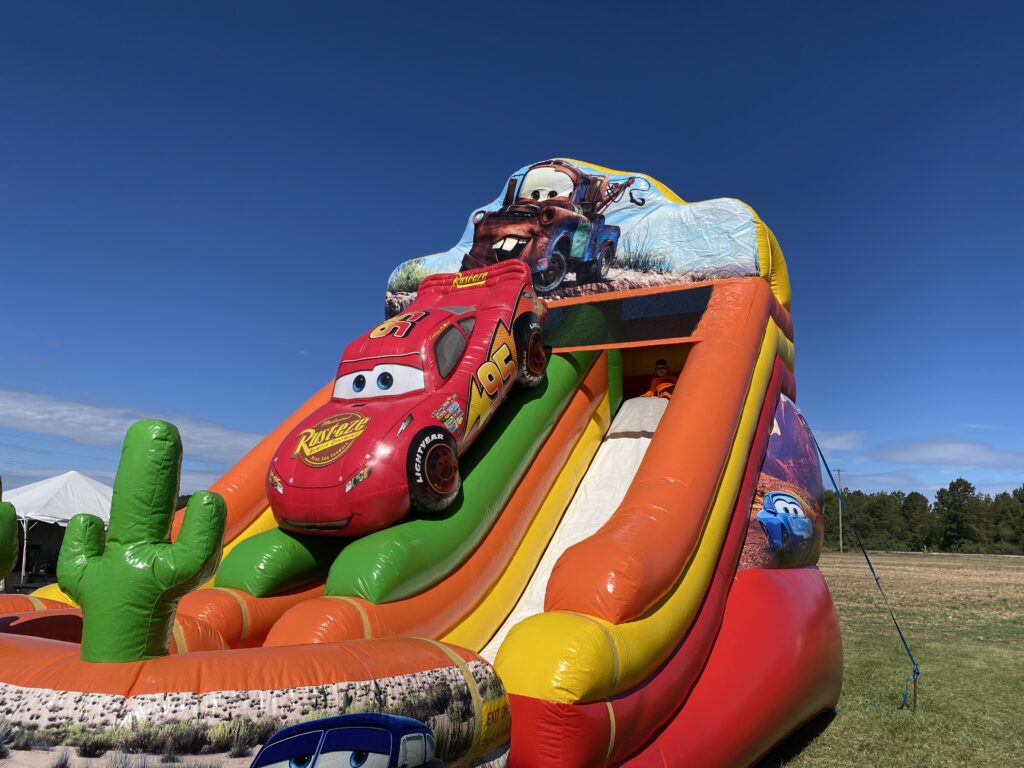 CARS MOVIE INFLATABLE SLIDE