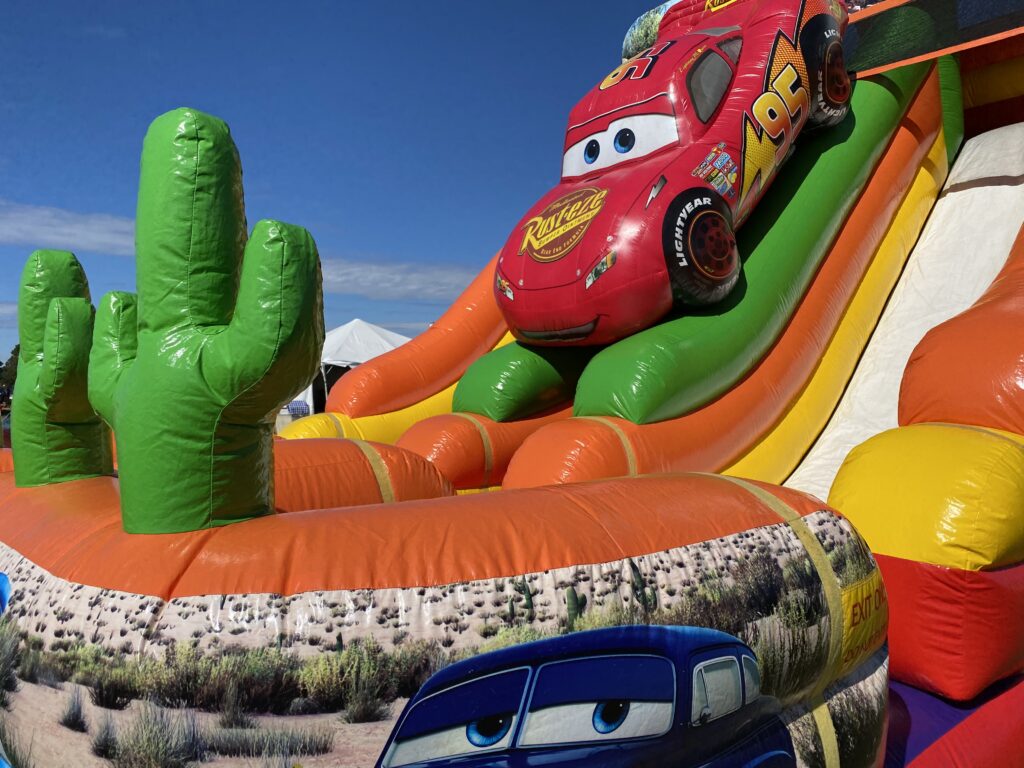 CARS MOVIE INFLATABLE SLIDE