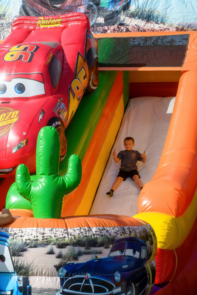 CARS MOVIE INFLATABLE SLIDE