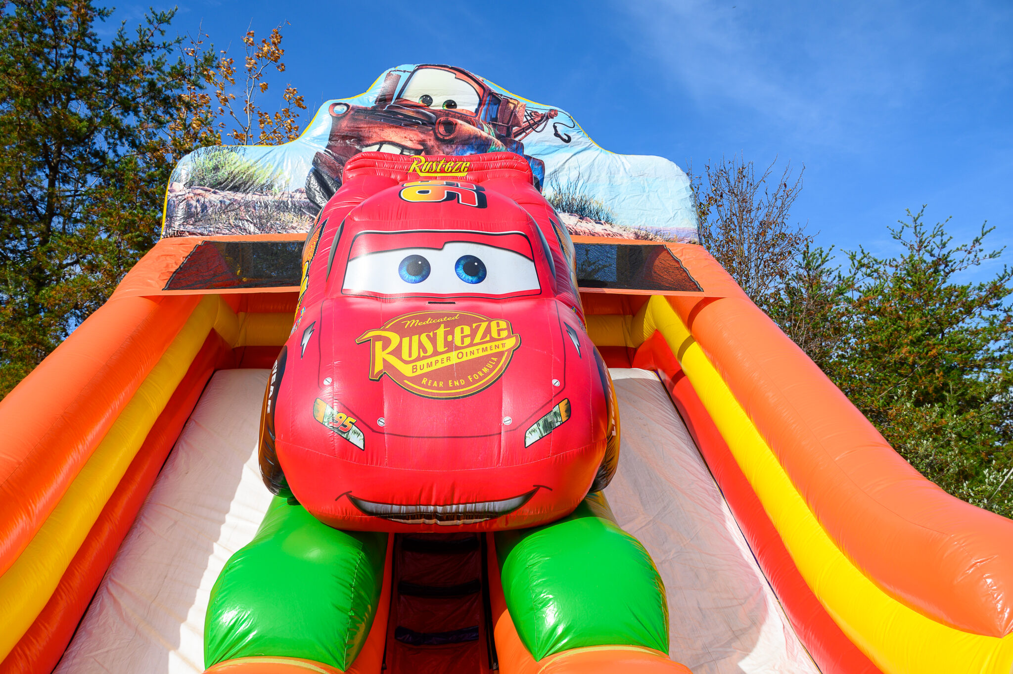 CARS MOVIE INFLATABLE SLIDE