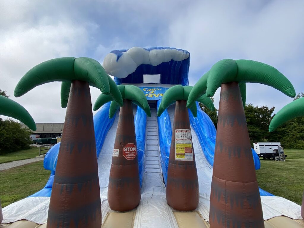 CATCH A WAVE GIANT INFLATABLE DOUBLE LANE SLIDE