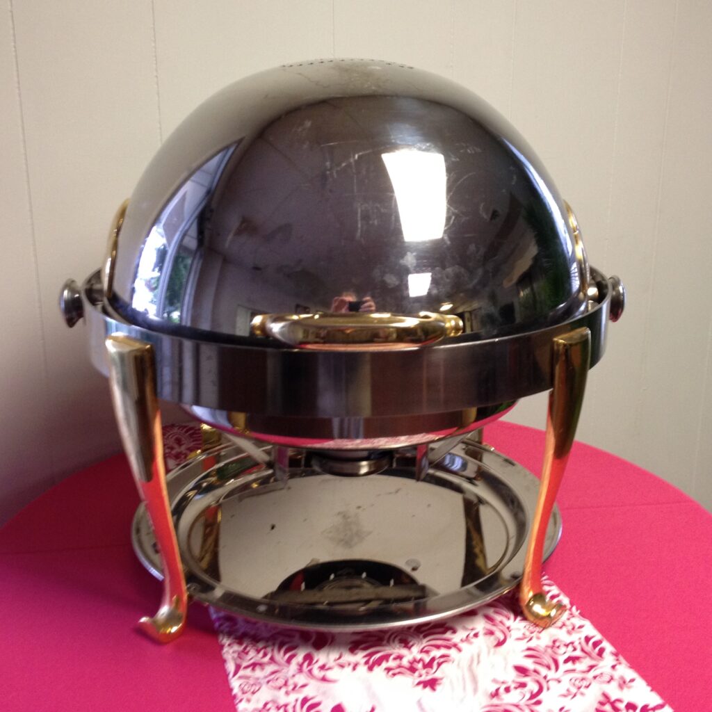 CHAFER ROUND ROLL TOP 6 QT DELUXE