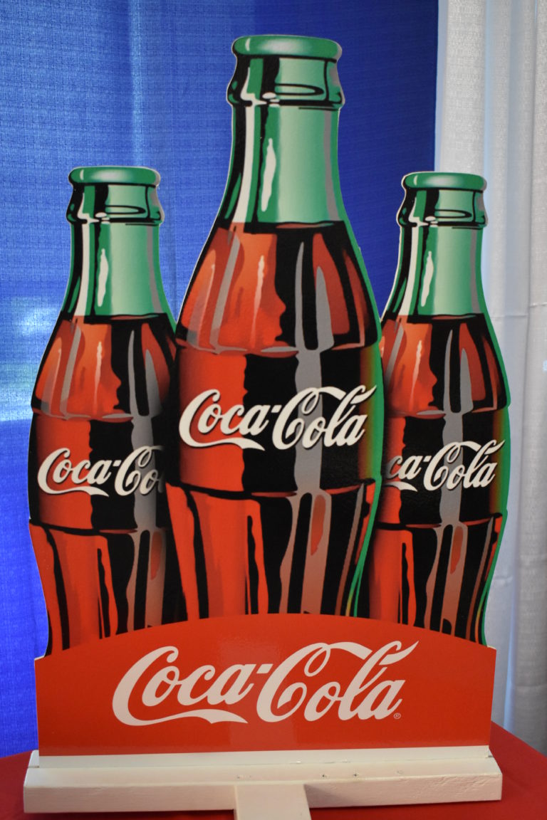 GIANT COCA-COLA COKE BOTTLES CUTOUT SIGN