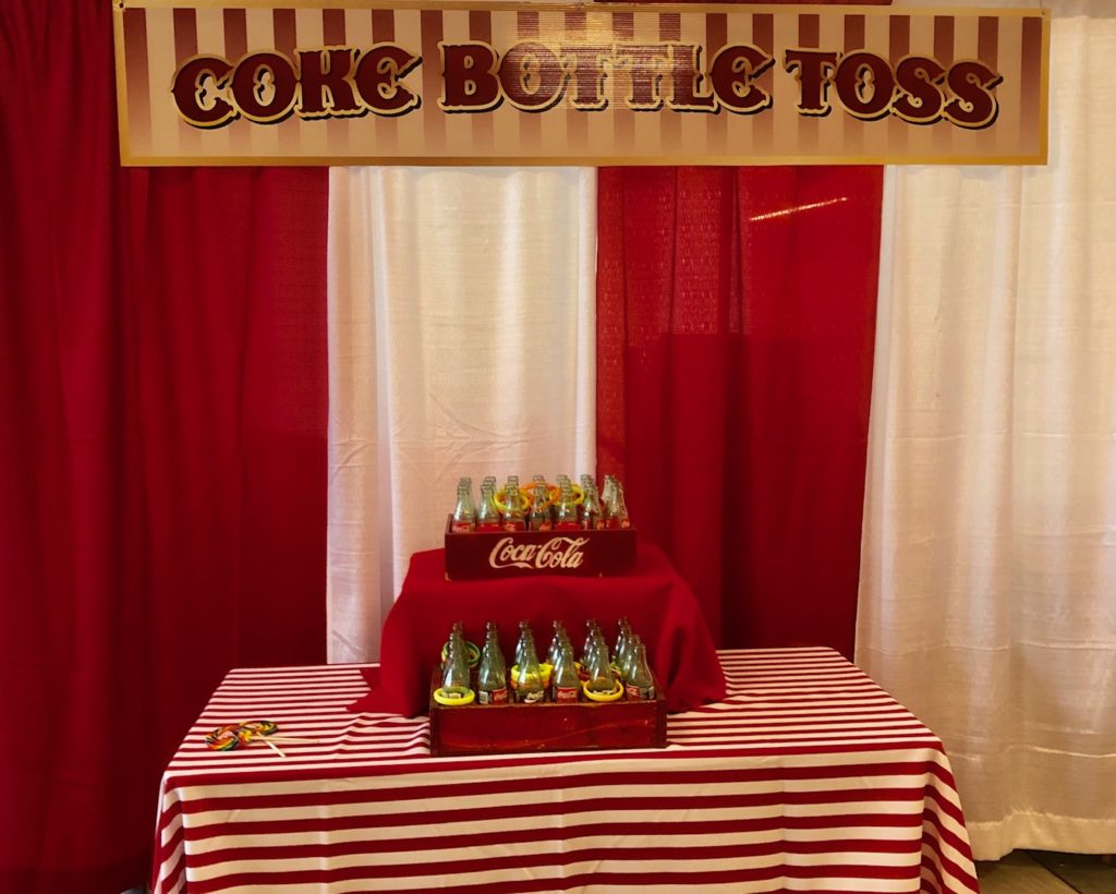 COKE BOTTLE RING TOSS CARNIVAL GAME