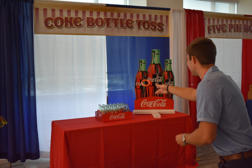 COKE BOTTLE RING TOSS CARNIVAL GAME