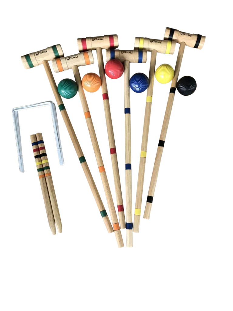 DELUXE CROQUET GAME VINTAGE STYLE