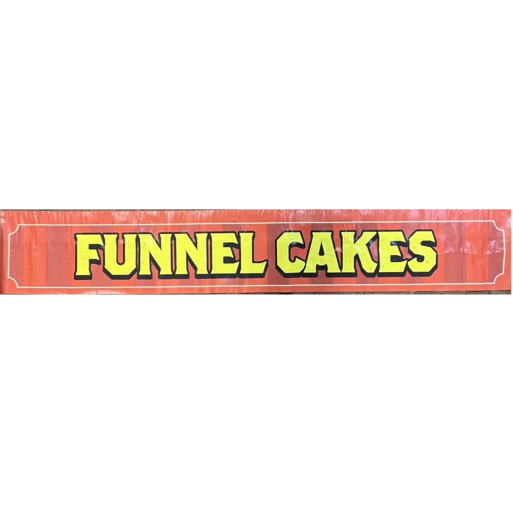 FUNNEL CAKES RED LARGE BANNER