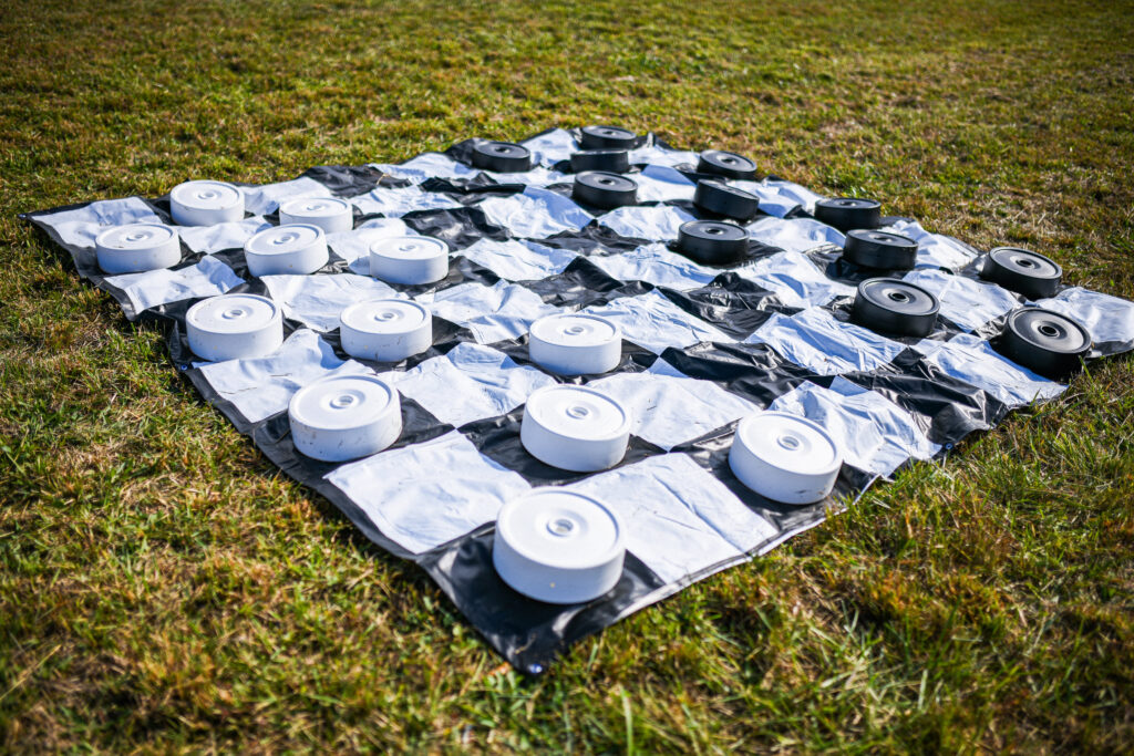 GIANT CHECKERS BOARD SET