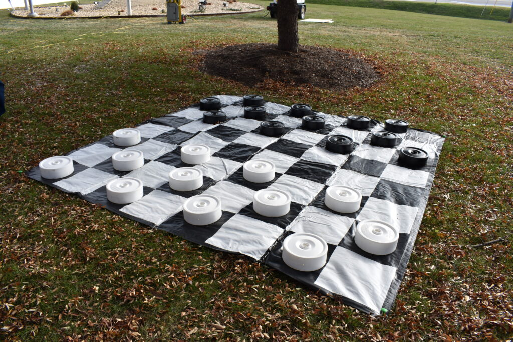 GIANT CHECKERS BOARD SET