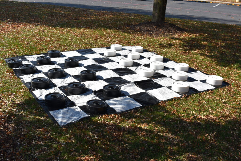 GIANT CHECKERS BOARD SET