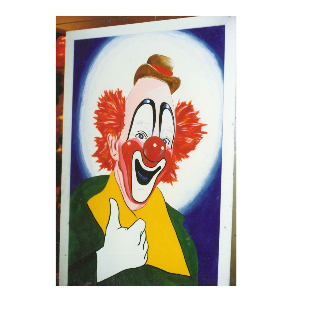 LARGE CIRCUS POSTER CLOWN