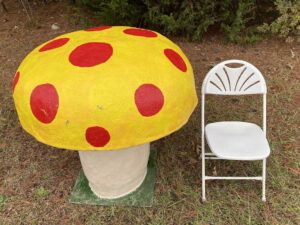 COLORFUL GIANT MUSHROOM PROP