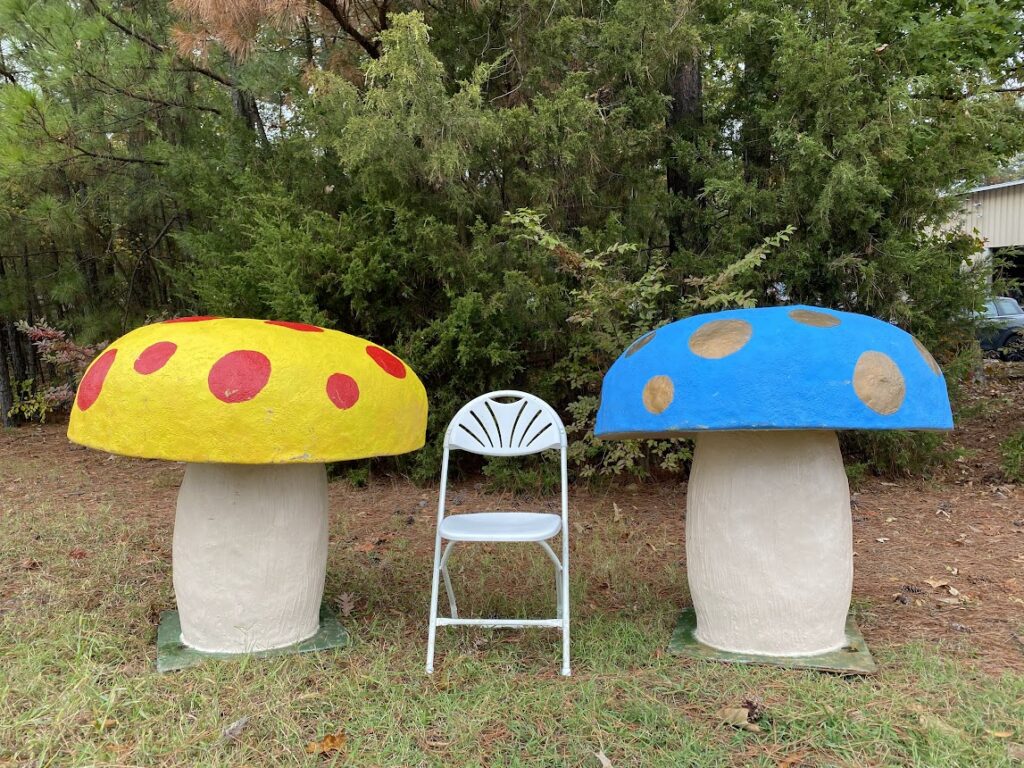 COLORFUL GIANT MUSHROOM PROP