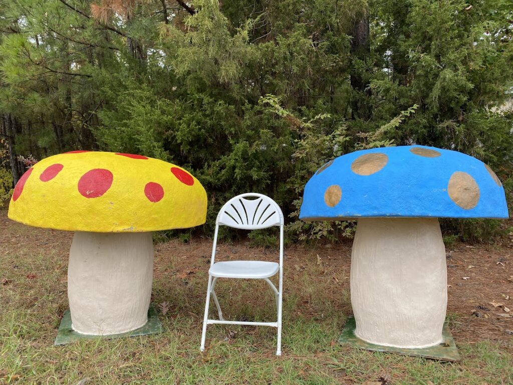 COLORFUL GIANT MUSHROOM PROP