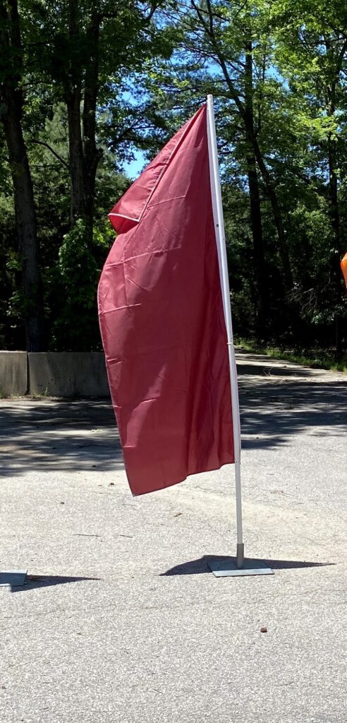FESTIVAL VERTICAL FLAG – 3×8 ft MAROON