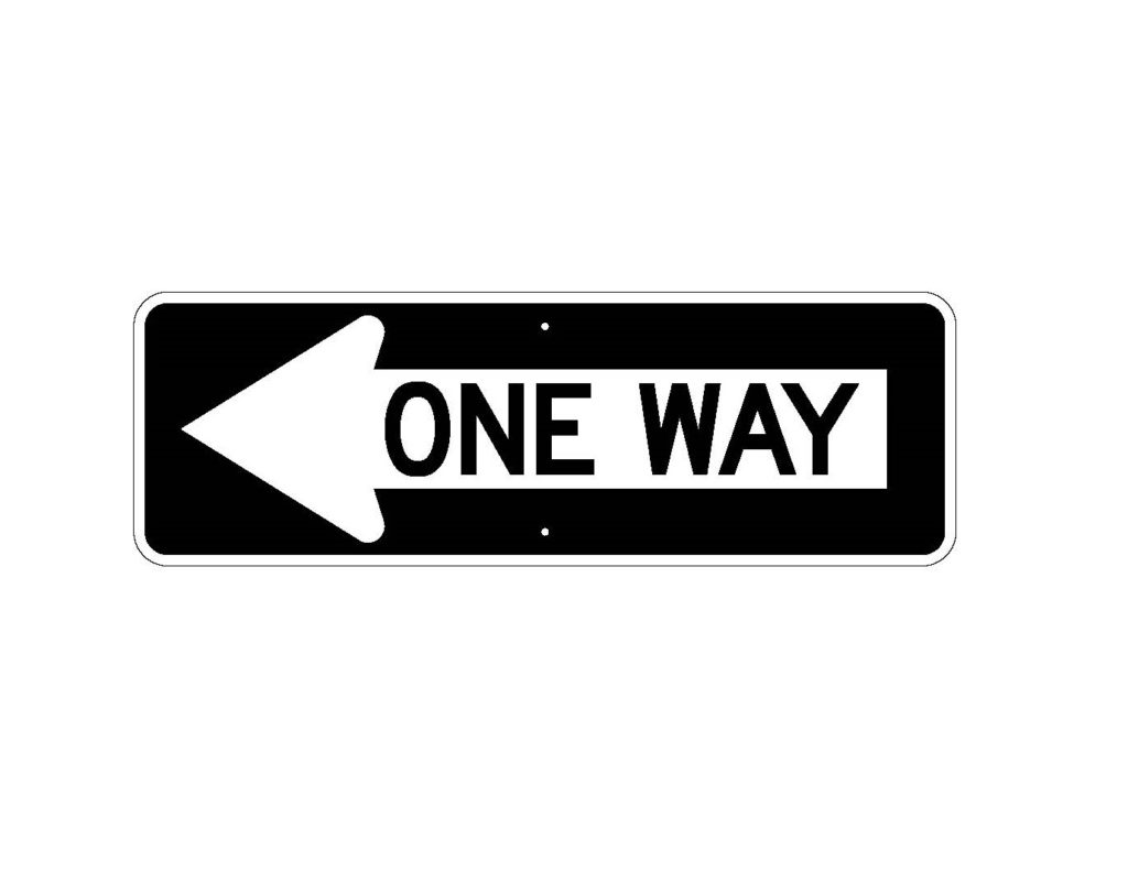 TRAFFIC SIGN “ONE WAY”