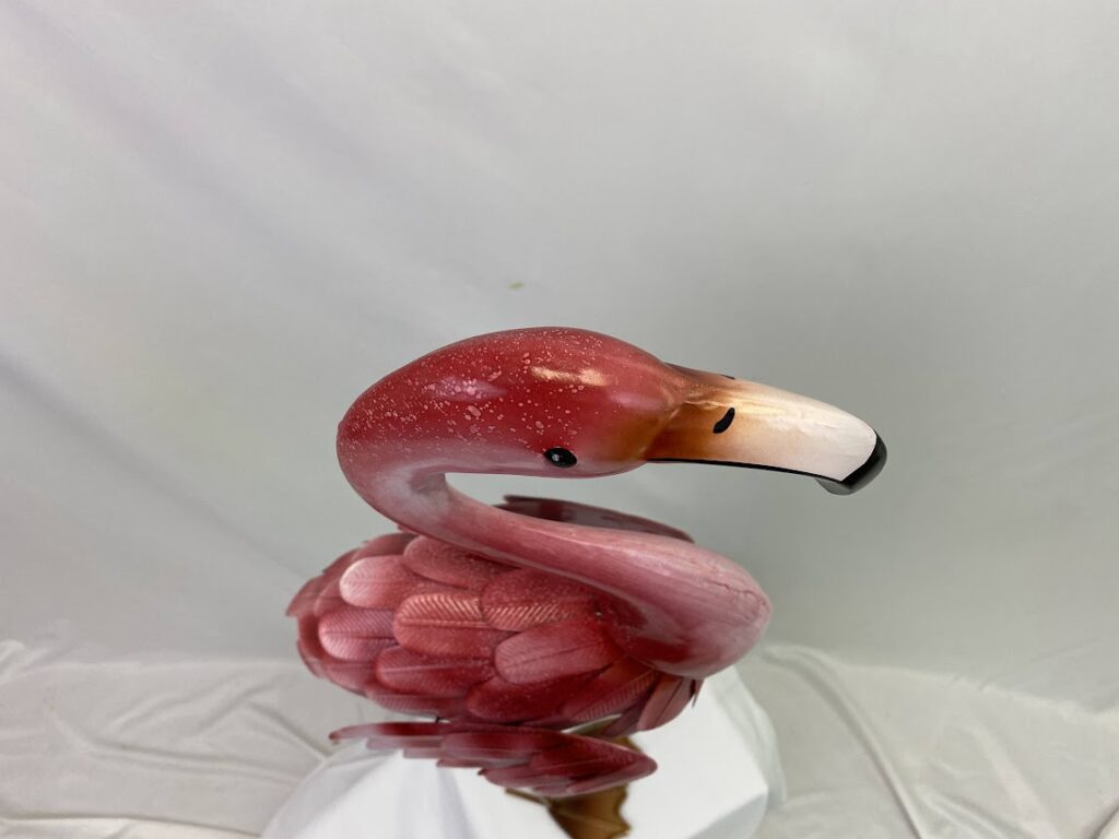 FLAMINGO PINK LIFE SIZE METAL PROP