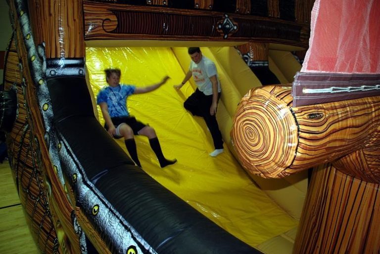 PIRATE SHIP INTERACTIVE FUN CENTER INFLATABLE