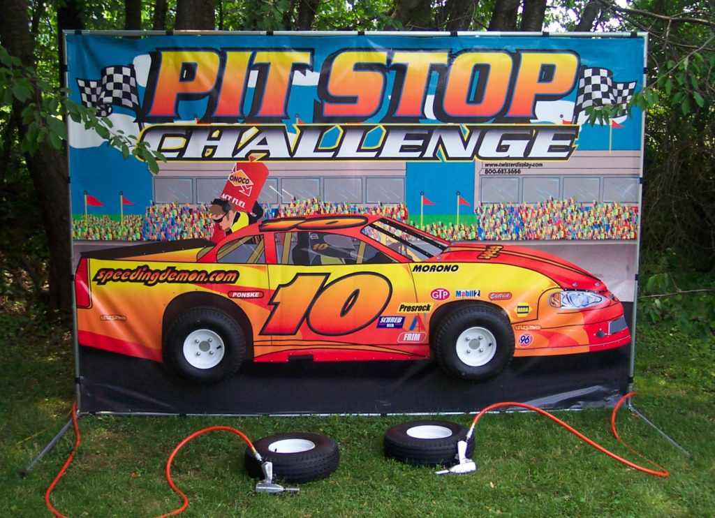PIT STOP CHALLENGE RACING CARNIVAL FRAME GAME