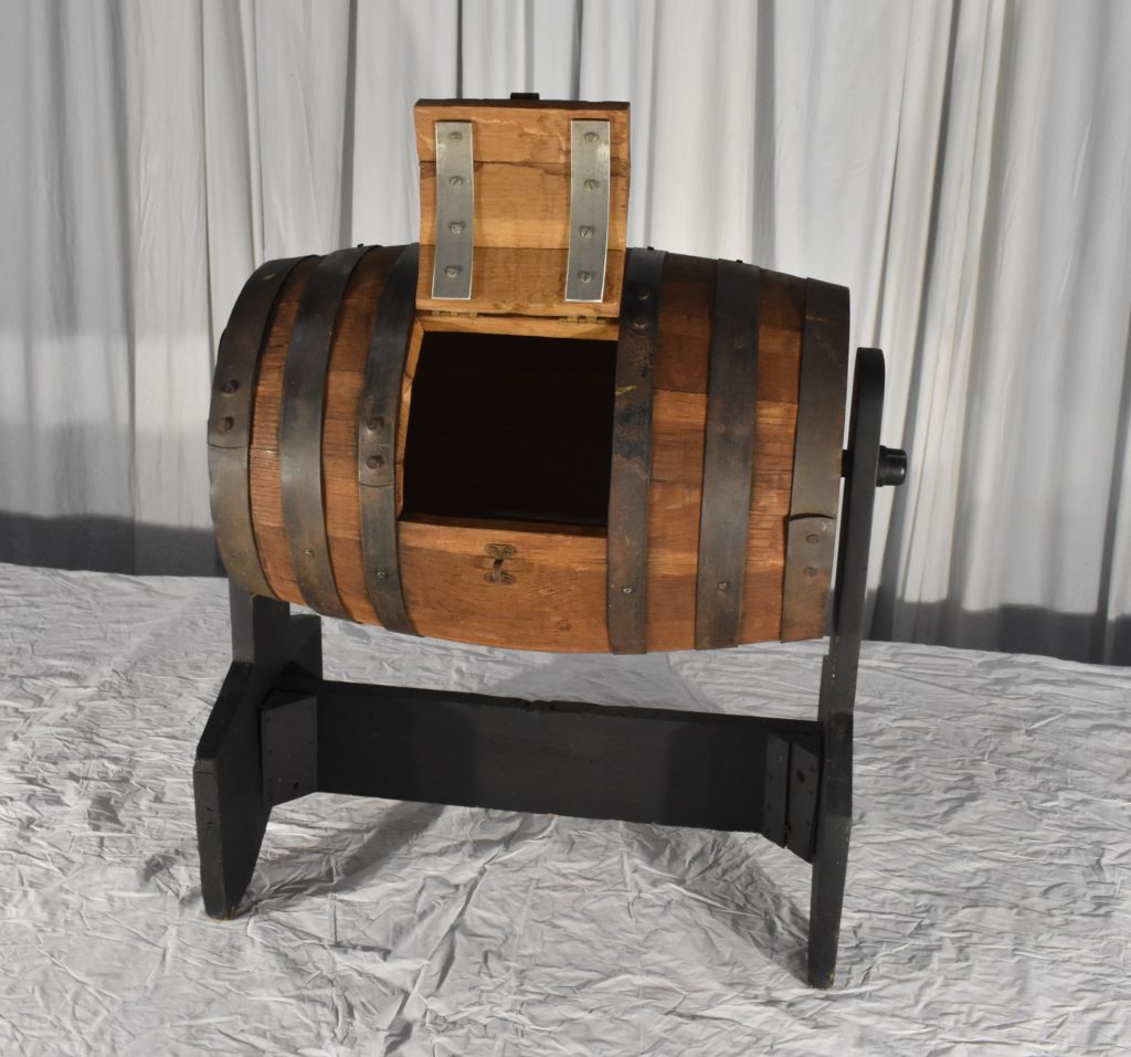 RAFFLE DRUM WOOD BARREL KEG