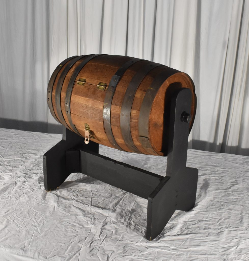 RAFFLE DRUM WOOD BARREL KEG