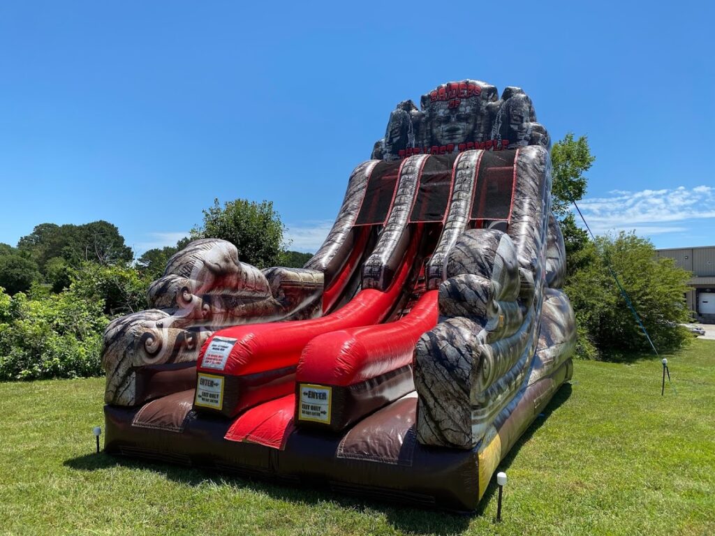 RAIDERS OF THE LOST TEMPLE INFLATABLE SLIDE
