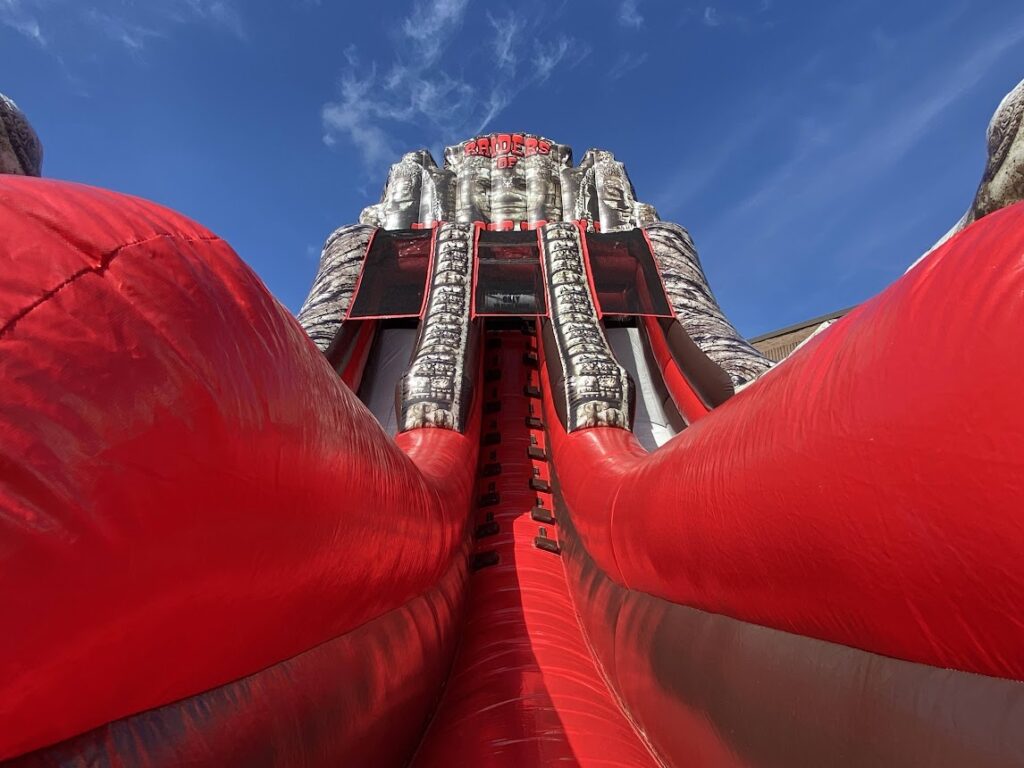 RAIDERS OF THE LOST TEMPLE INFLATABLE SLIDE