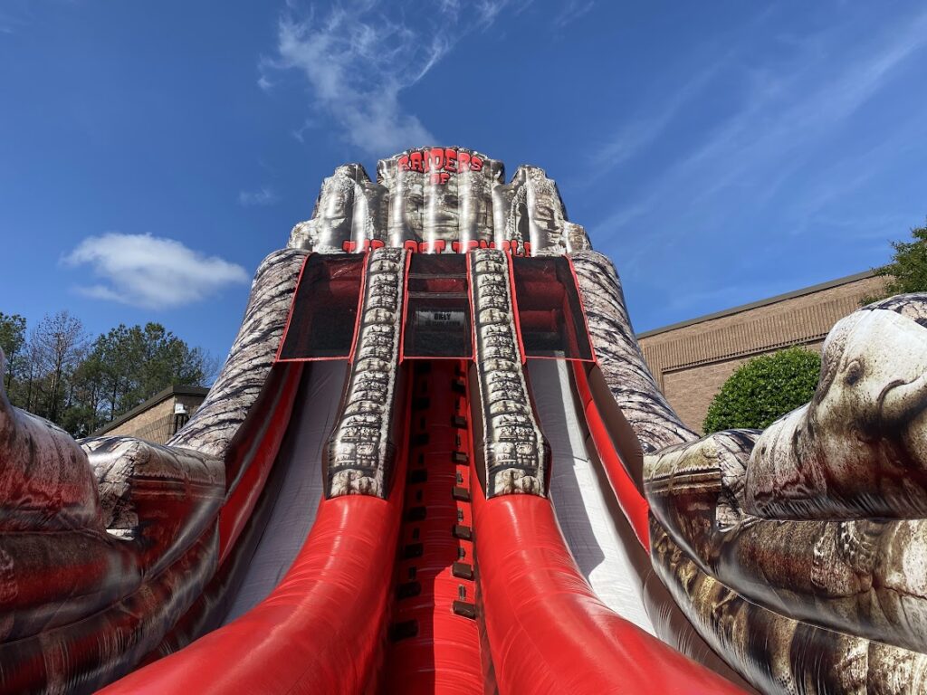 RAIDERS OF THE LOST TEMPLE INFLATABLE SLIDE