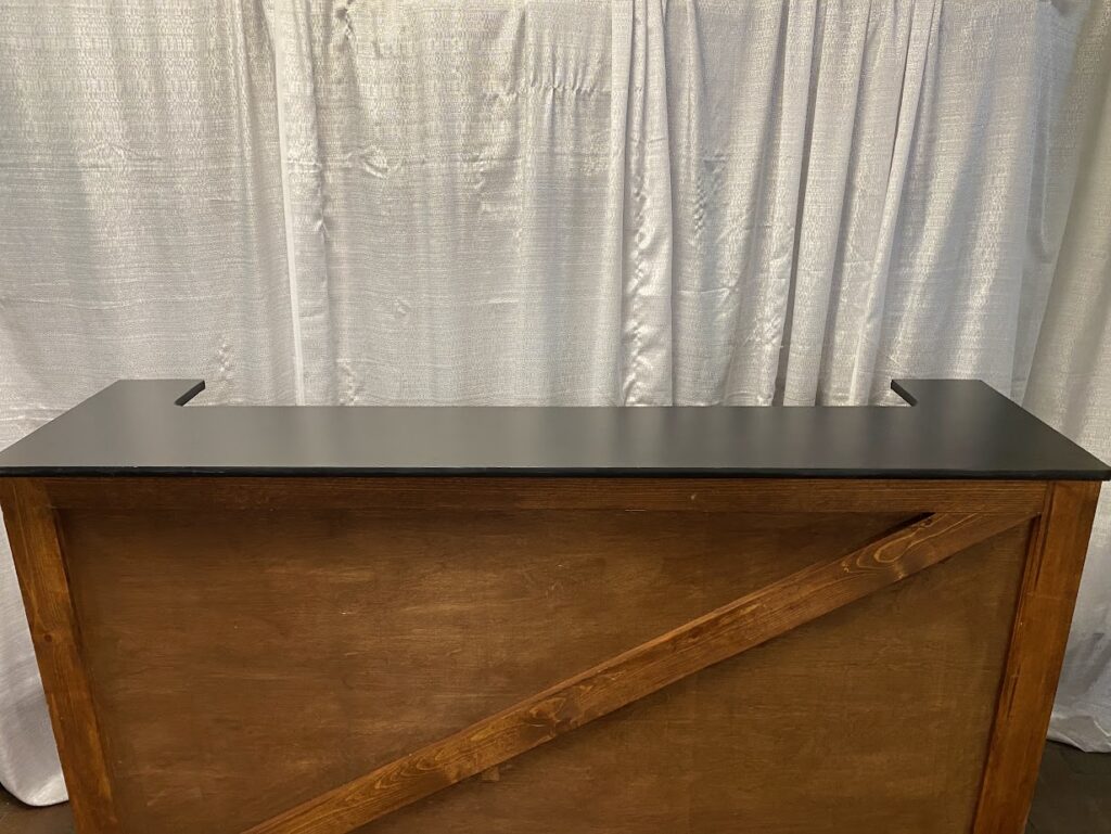 RUSTIC WOODEN BAR 6 FT