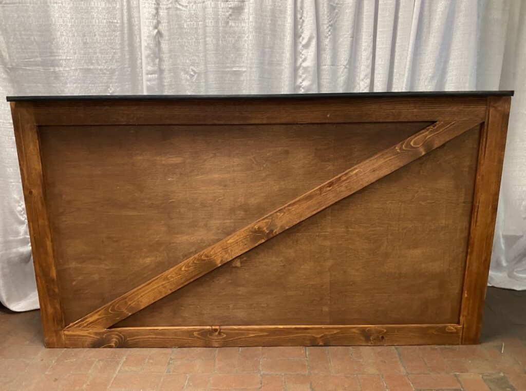RUSTIC WOODEN BAR 6 FT