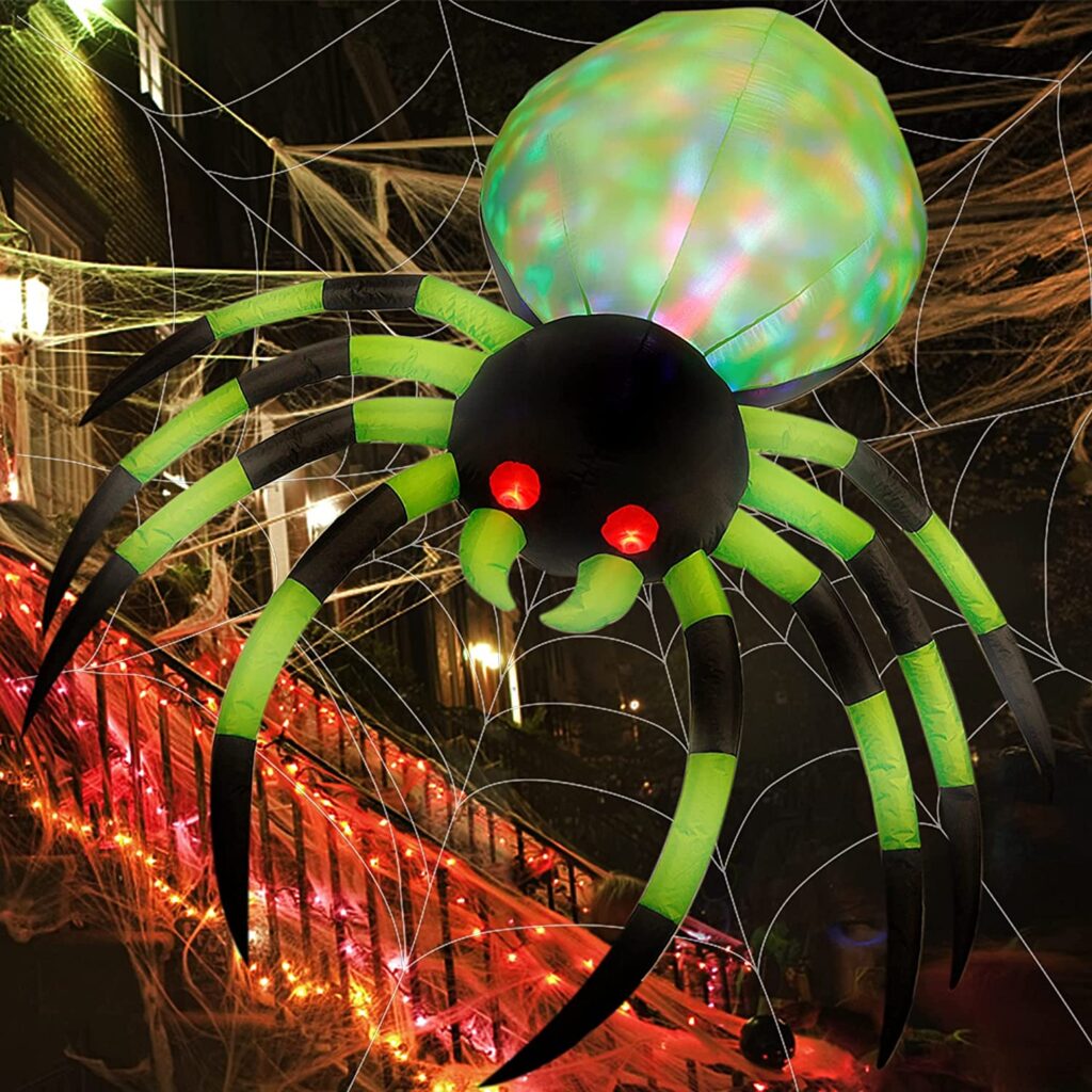SMALL SPIDER GREEN COLD AIR INFLATABLE