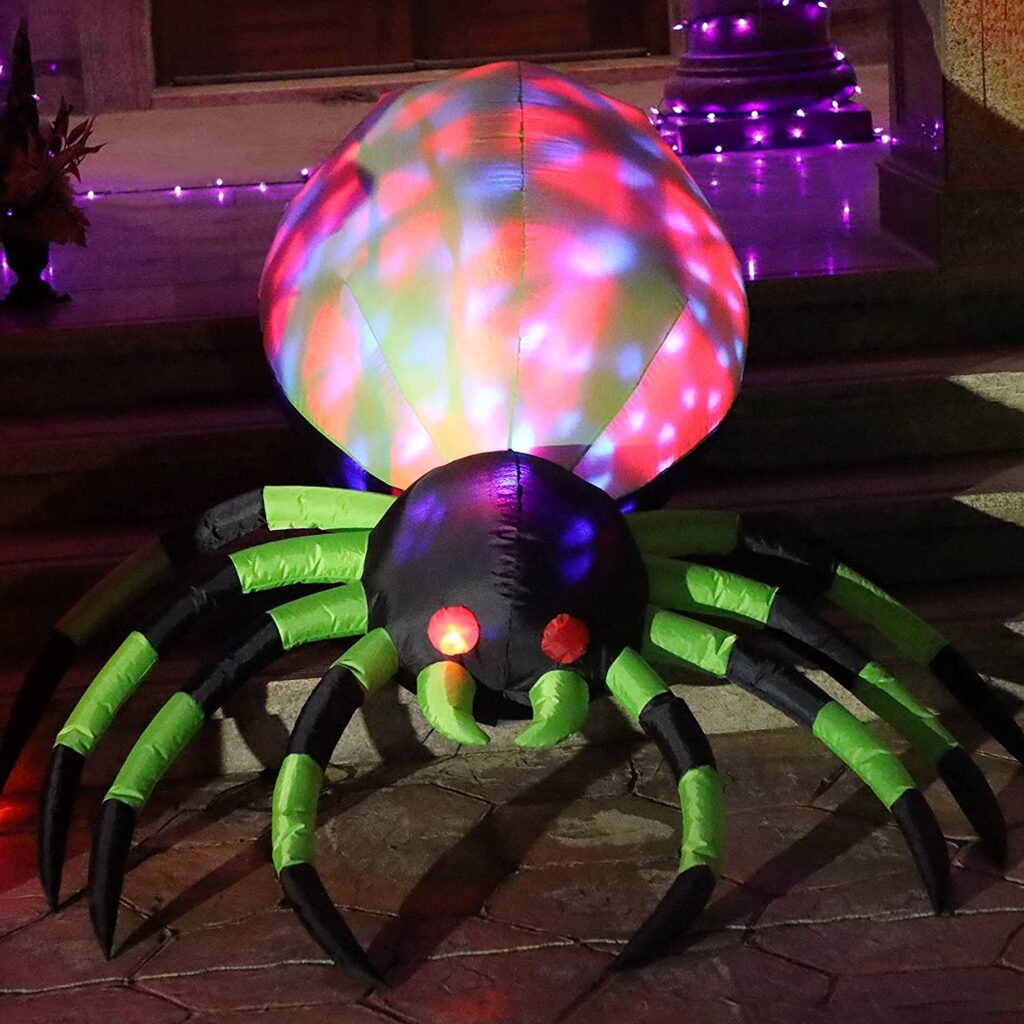 SMALL SPIDER GREEN COLD AIR INFLATABLE