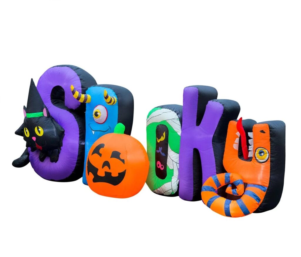 SPOOKY LETTERS HALLOWEEN COLD AIR INFLATABLE