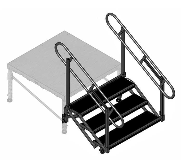 STAGE STEPS CURVED 12″ TALL 2 STEP