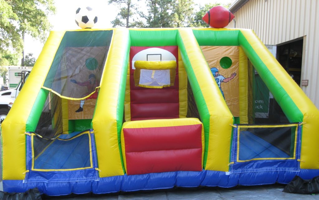 THREE IN ONE SPORTS CHALLENGE INFLATABLE GAME