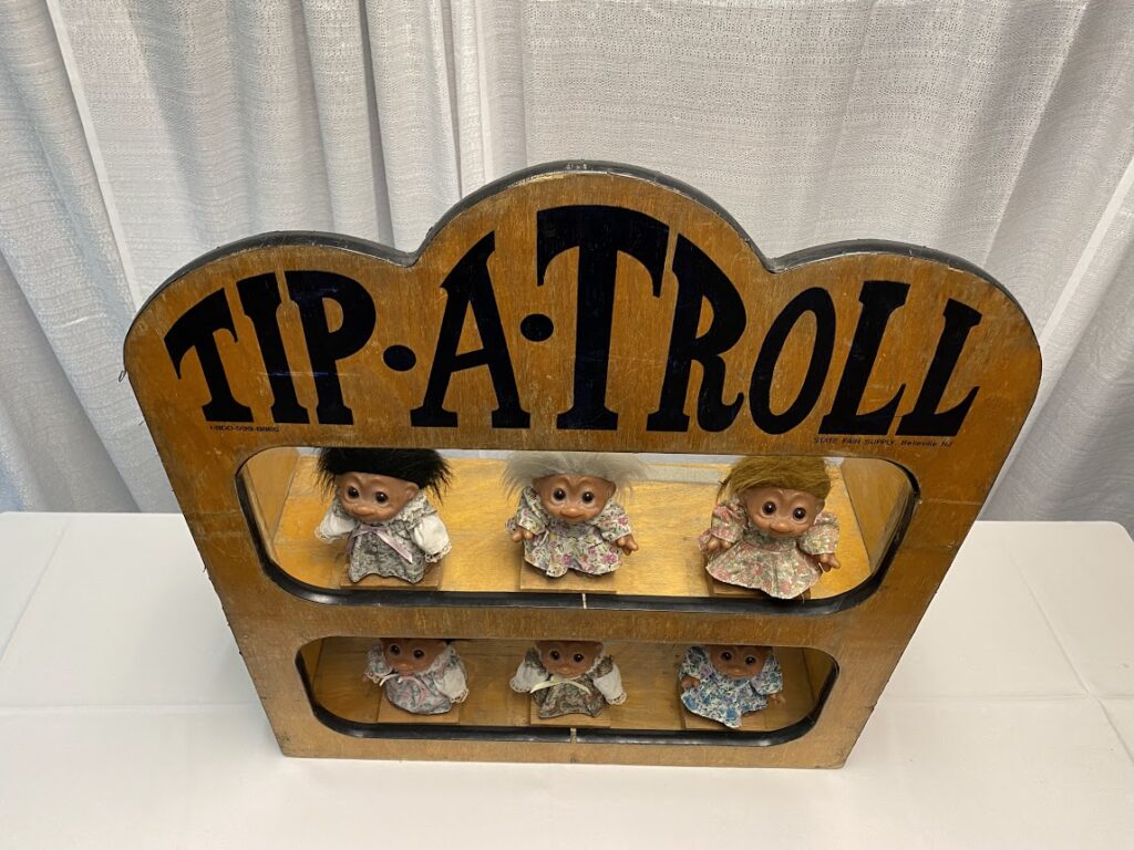 TROLL TOSS OR TIP THE TROLL CARNIVAL GAME DELUXE