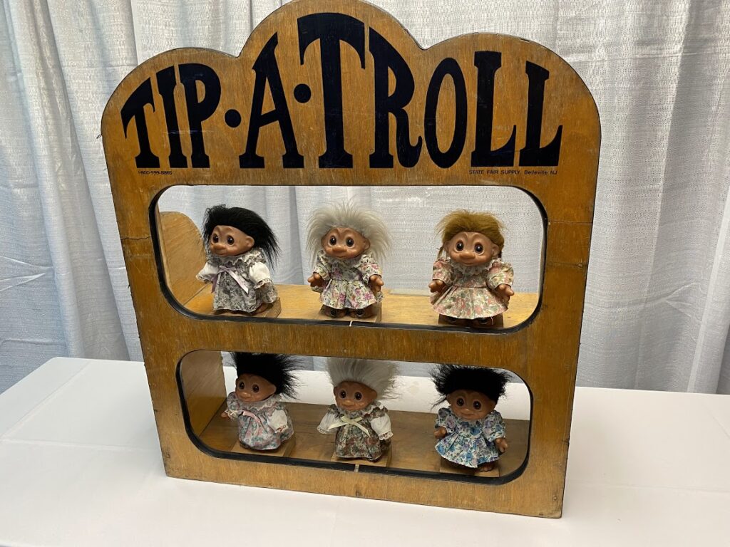TROLL TOSS OR TIP THE TROLL CARNIVAL GAME DELUXE